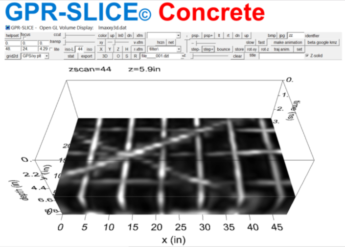 Ground Penetrating Radar Slice Software | Allied Associates Slice